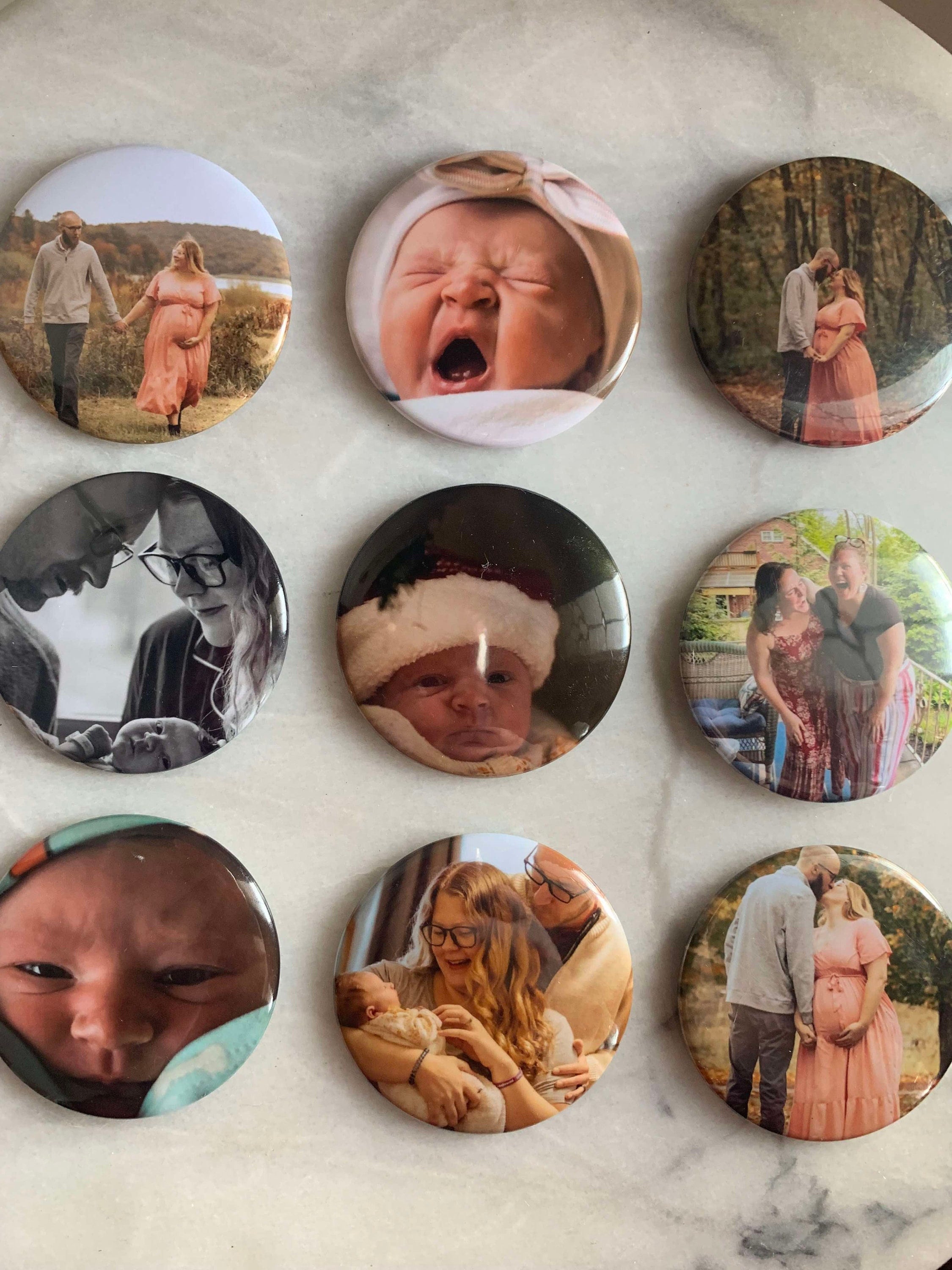 Custom 2.25 Inch Round Photo Magnets | Fully Customizable - Etsy