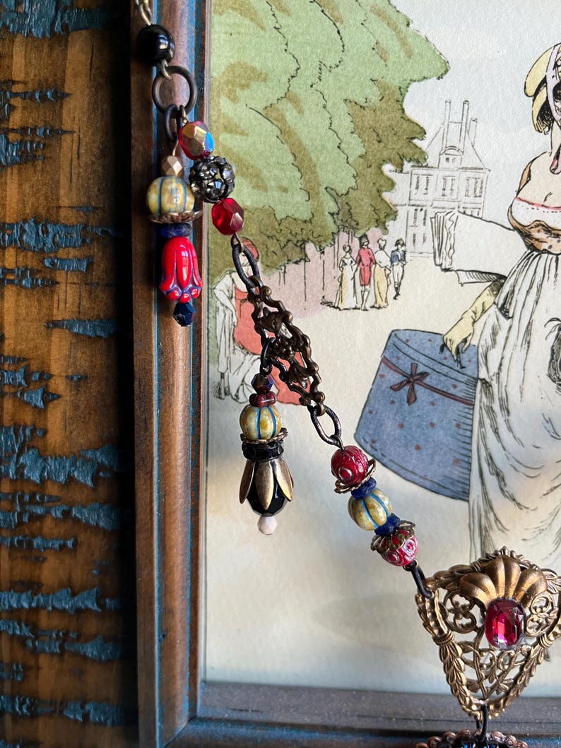 Fancy Lady in Hat Cameo Necklace: Vintage Fashion, Vintage Beads and ...