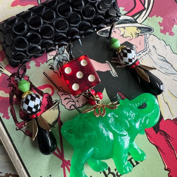 Harlequin Glass Brooch - Etsy