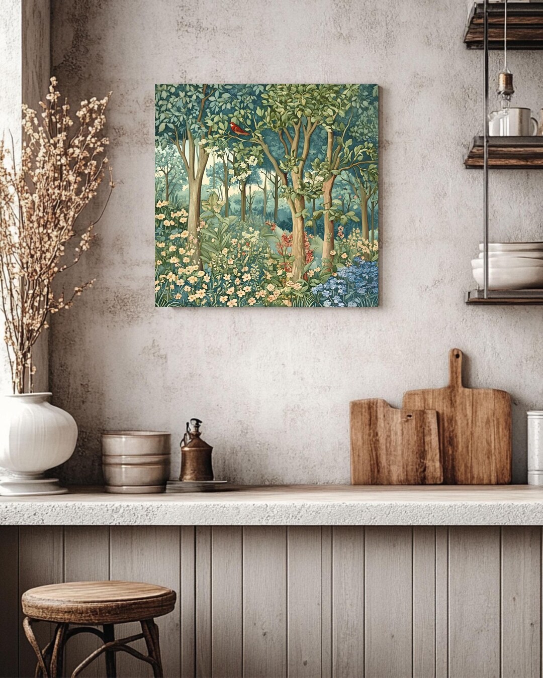 William Morris Spring Forest Canvas Art: Vintage Nature Wall Decor - Etsy