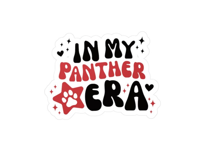 In My Panther Era Decal, Panther Sticker, Panther Sticker - Etsy