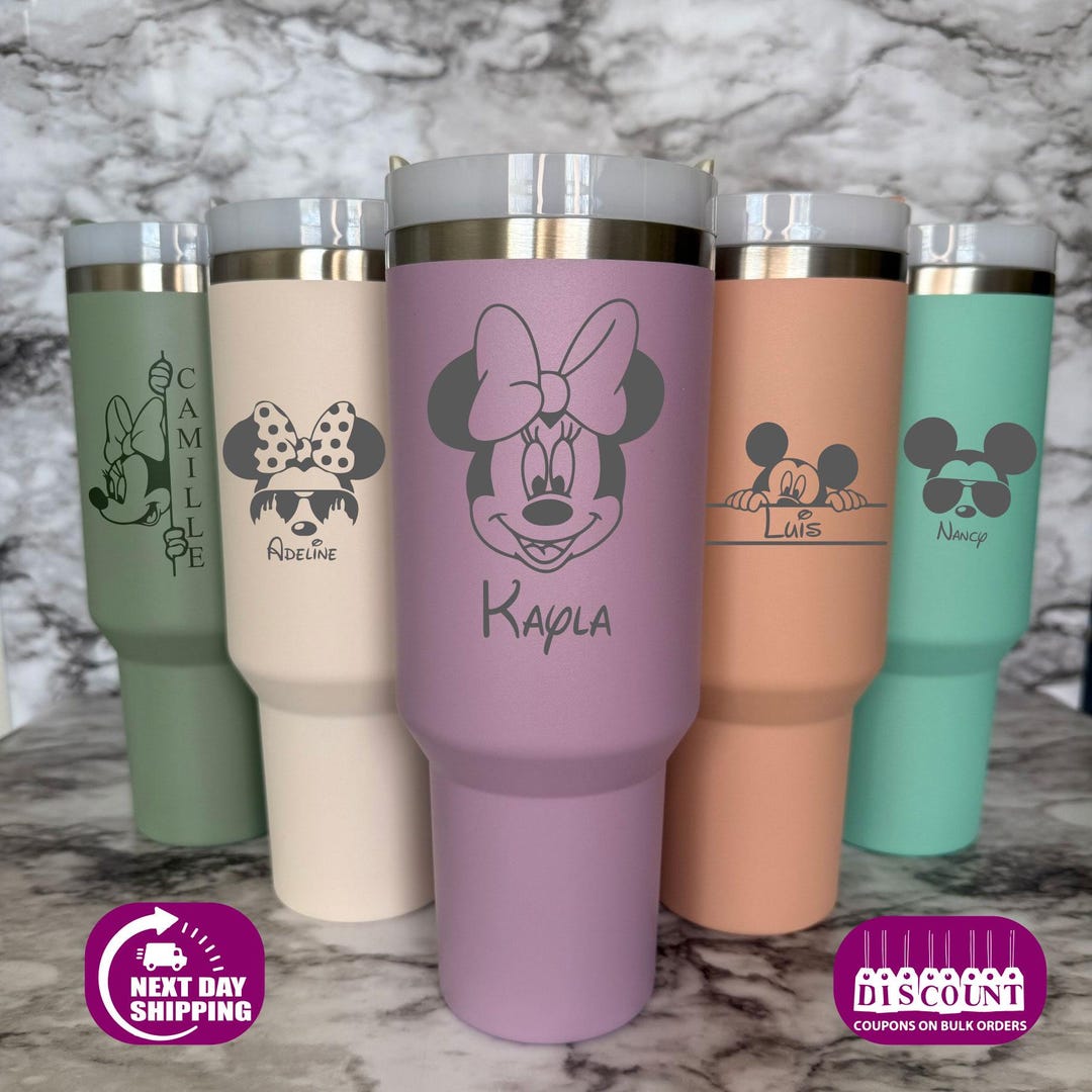 Custom Disney 40 Oz Tumbler With Handle, First Family Disney Trip Mug ...