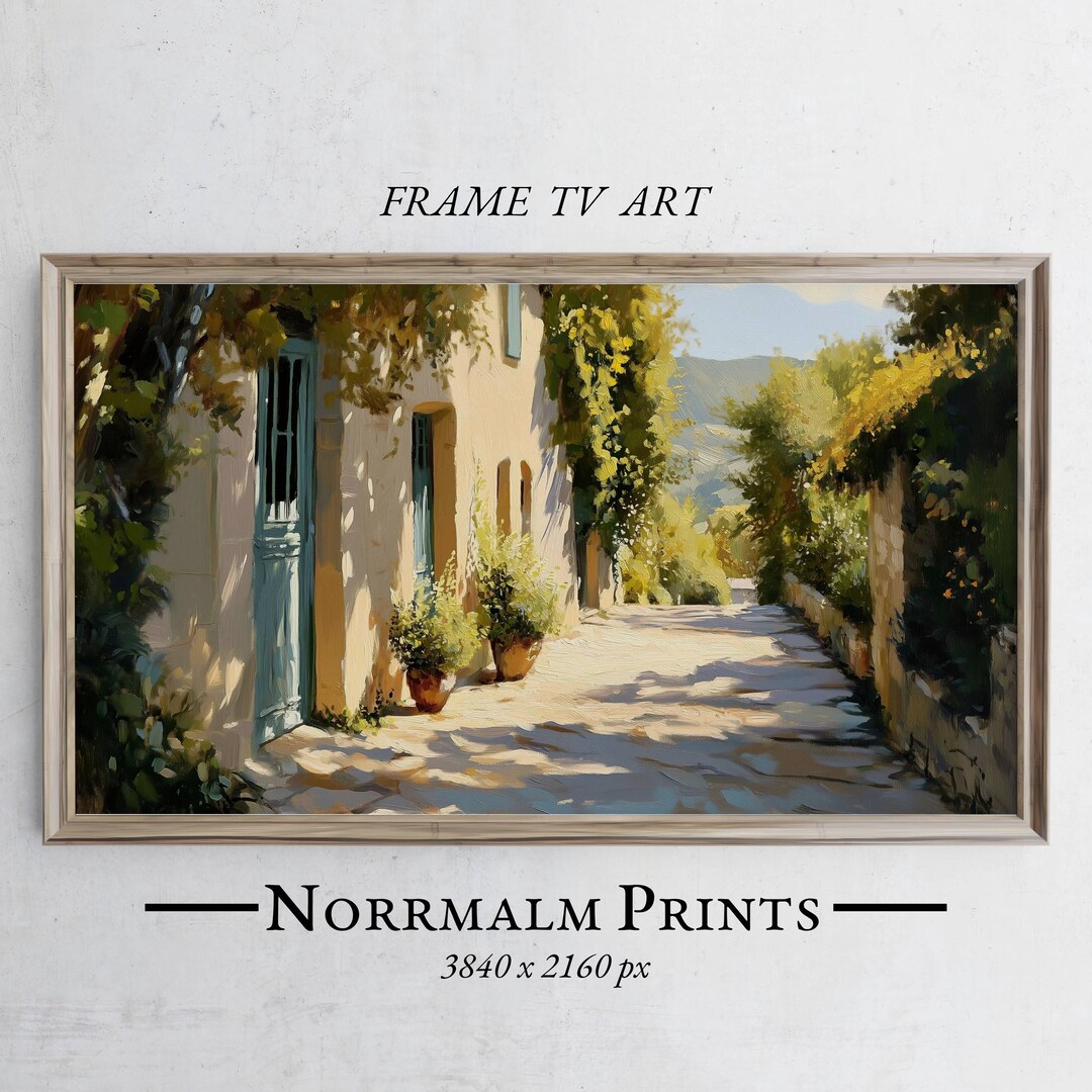 Provence Town Painting for Frame TV: French Street Art (digital ...