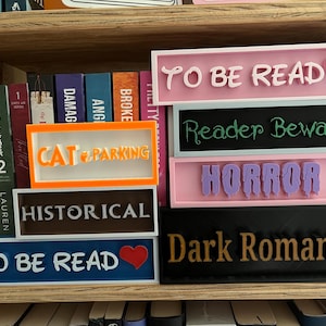 Bookshelf Signs - Etsy