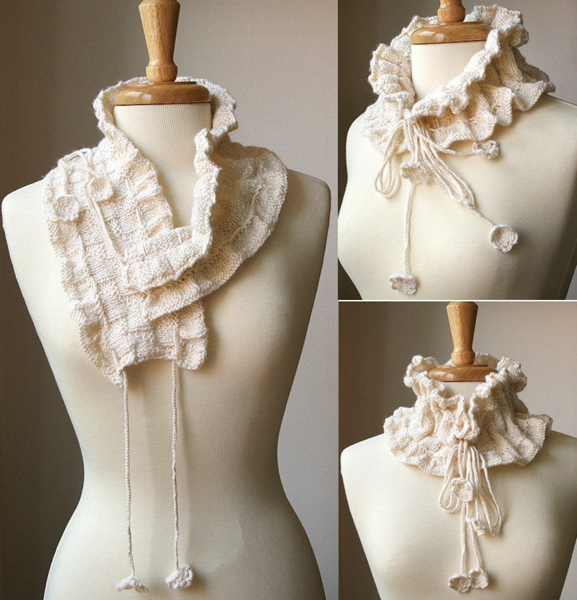 Scarf Knitting Pattern, Victoriana Scarflette, PDF Digital Download ...