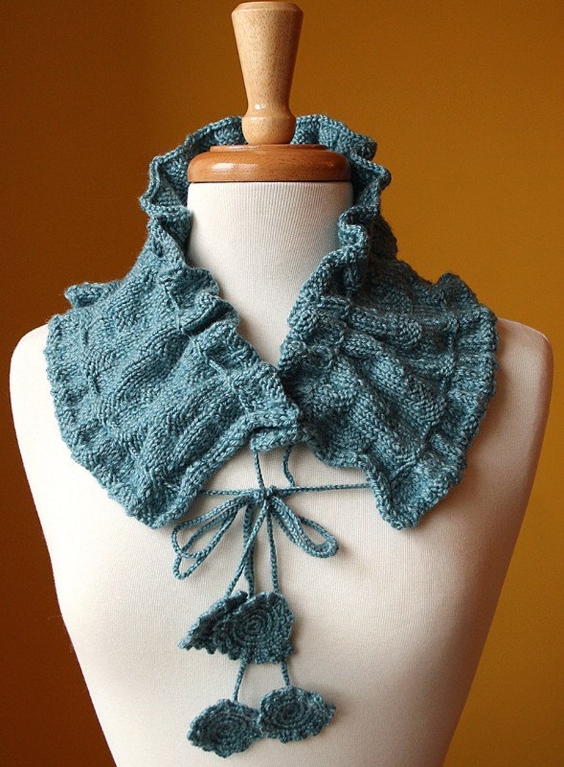 Scarf Knitting Pattern, Victoriana Scarflette, PDF Digital Download ...