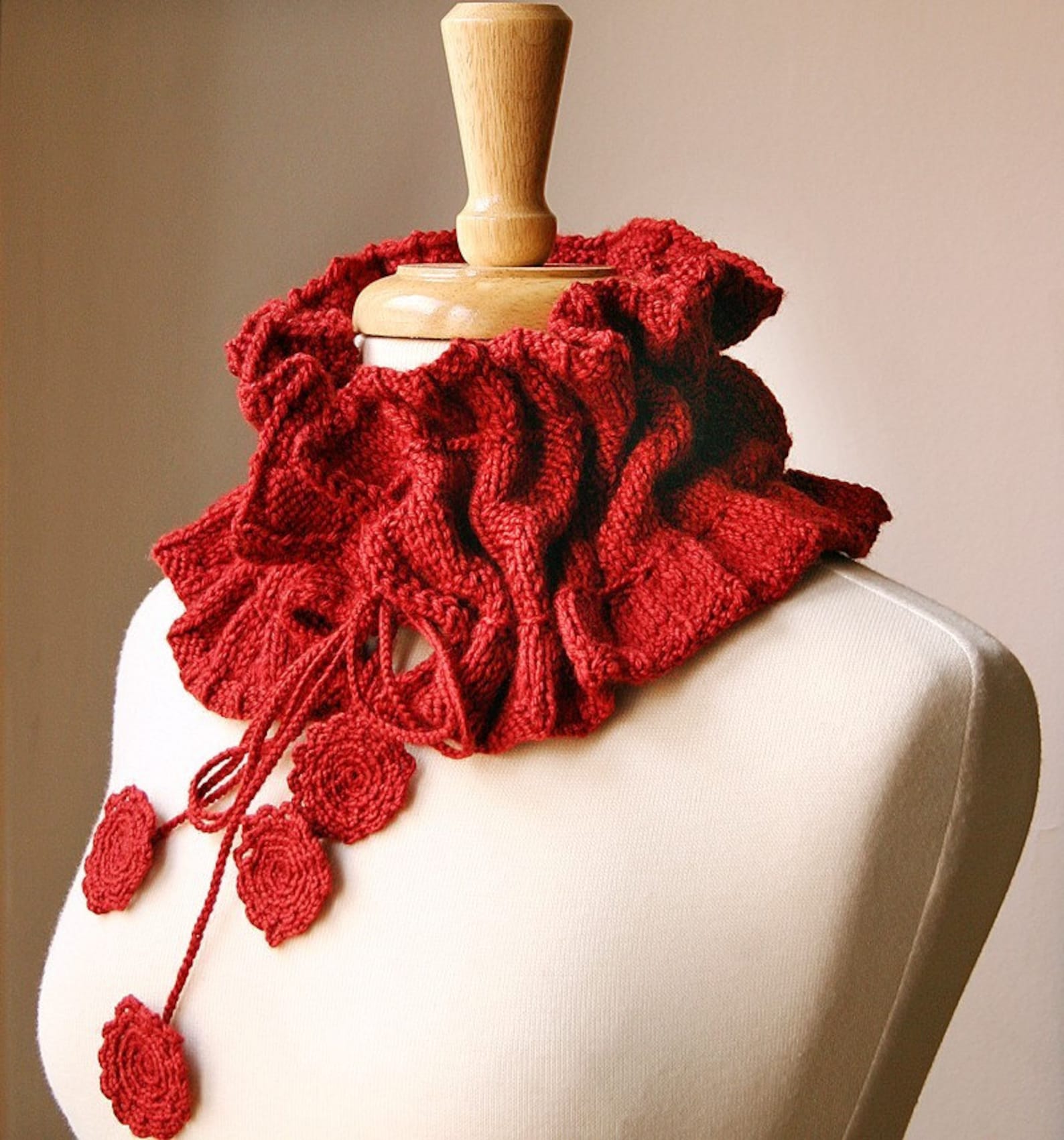 Scarf Knitting Pattern, Victoriana Scarflette, PDF Digital Download ...