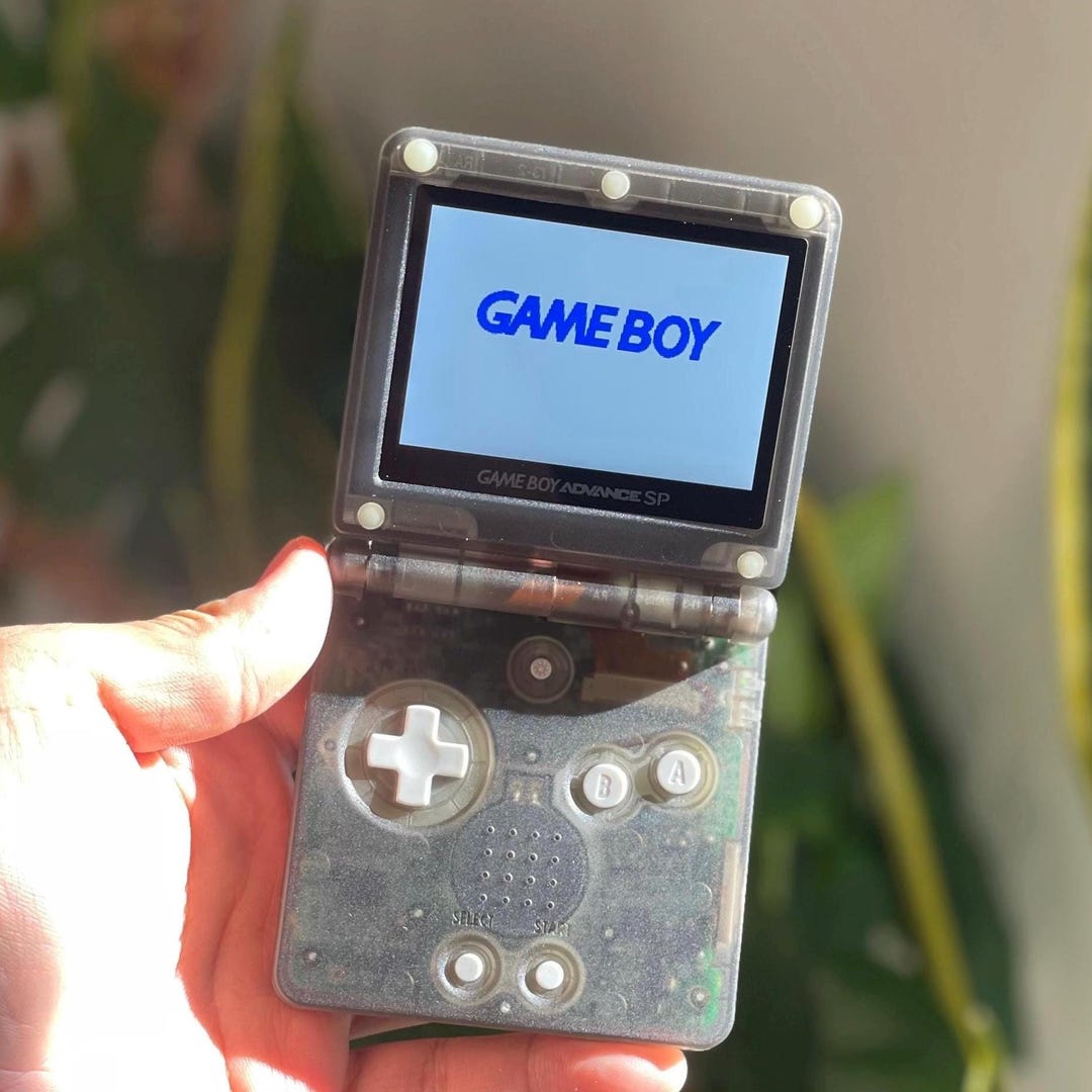 Black Clear Gameboy Advance GBA SP With IPS Screen - Etsy