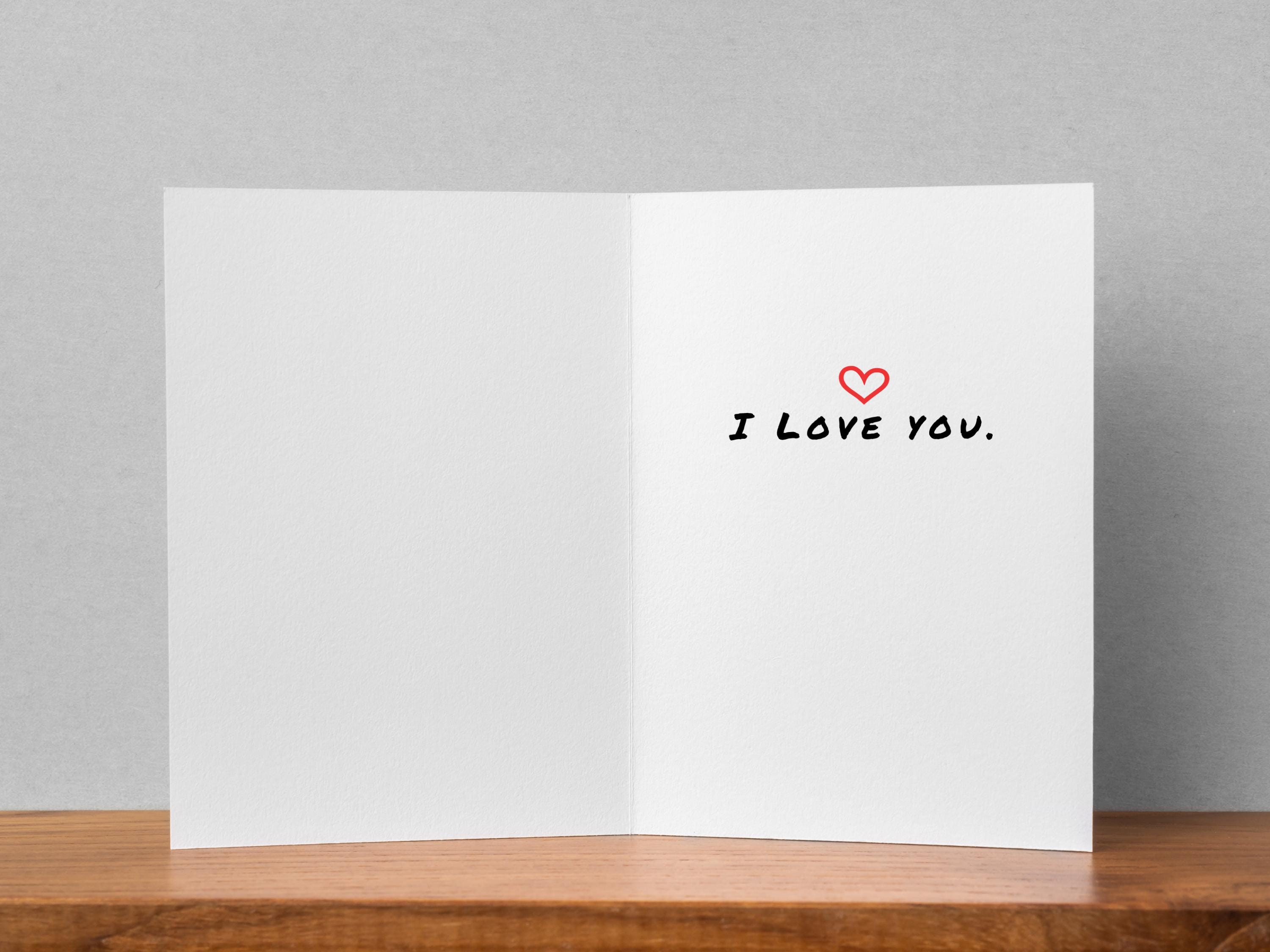 Korean Finger Heart I Love You Card Bilingual Cards Korean Gift Card ...
