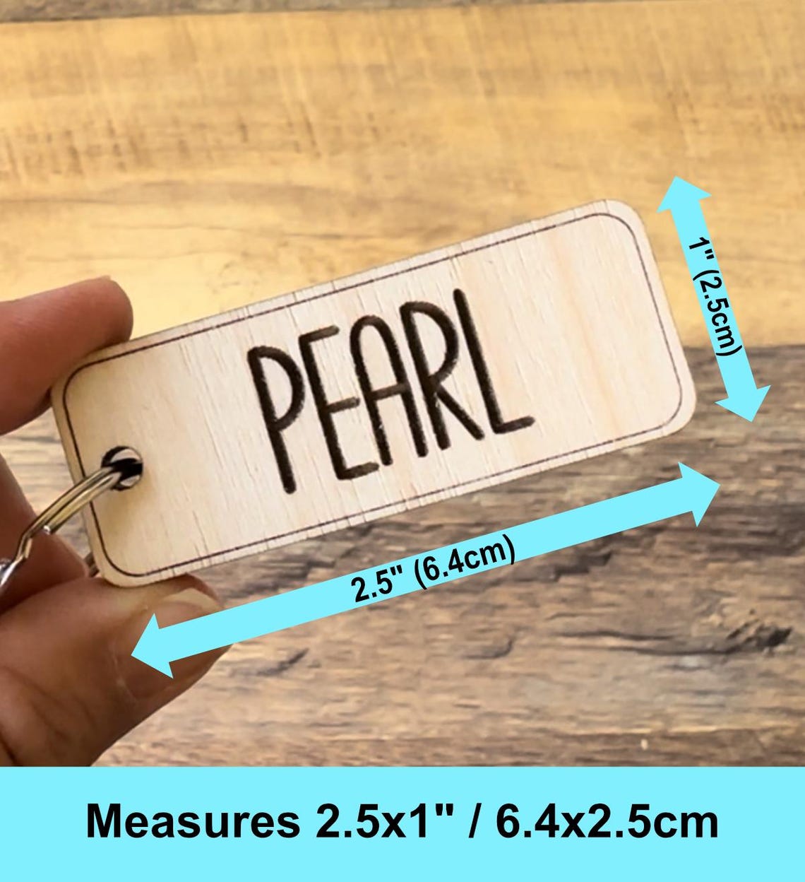 Custom Korean Name Keychain Personalized Engraved Wood Key Chain for ...
