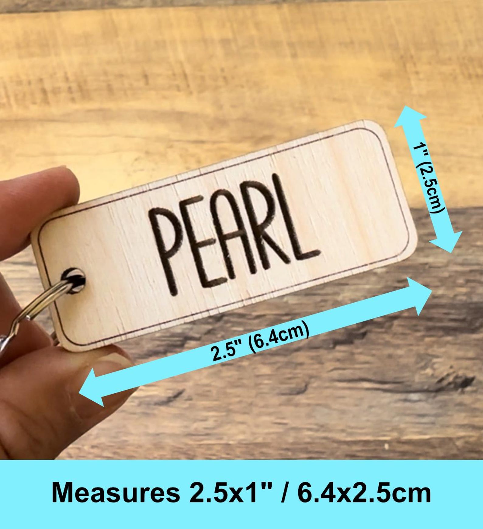 Custom Korean Name Keychain Personalized Engraved Wood Key Chain for ...