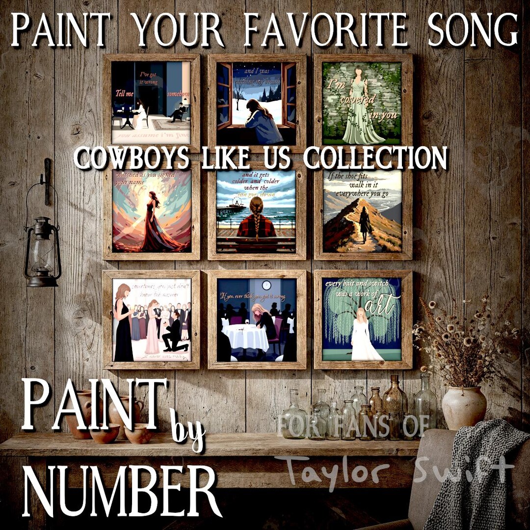Paint Your Favorite Song - DIY Fan Art - the Cowboys Like Us Collection ...