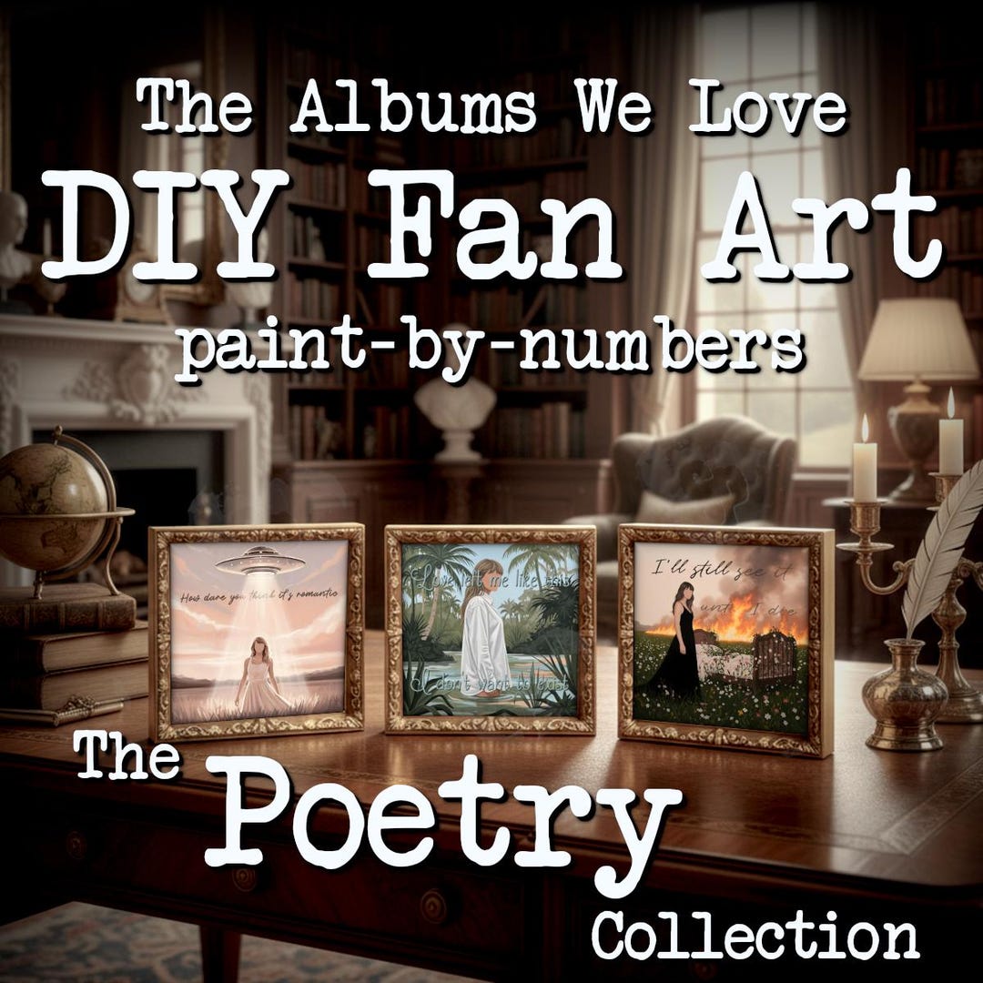 Paint-by-numbers 3 Piece Set - the Poetry Collection by Swiftly ...