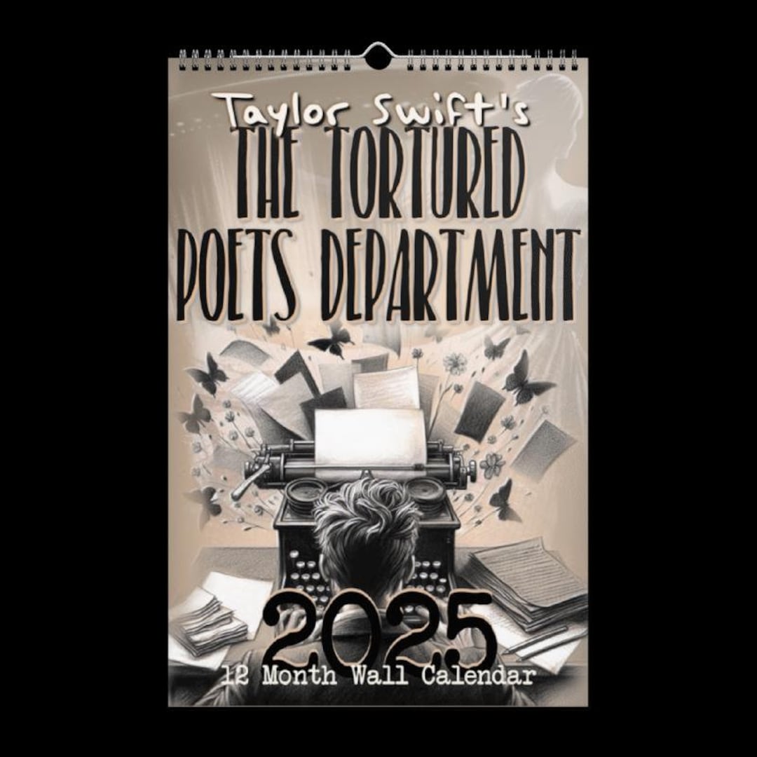 CUSTOMIZED Taylor Swift's TTPD Themed 2025 12-month Calendar Inspired ...