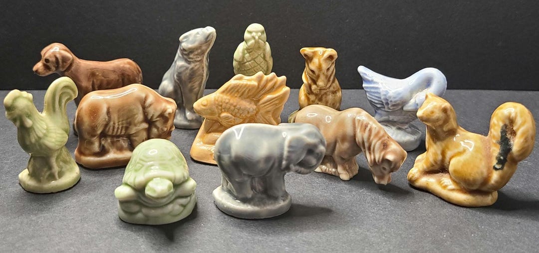 Vintage Wade Whimsies Figurines Lot of 12 Animals - Etsy