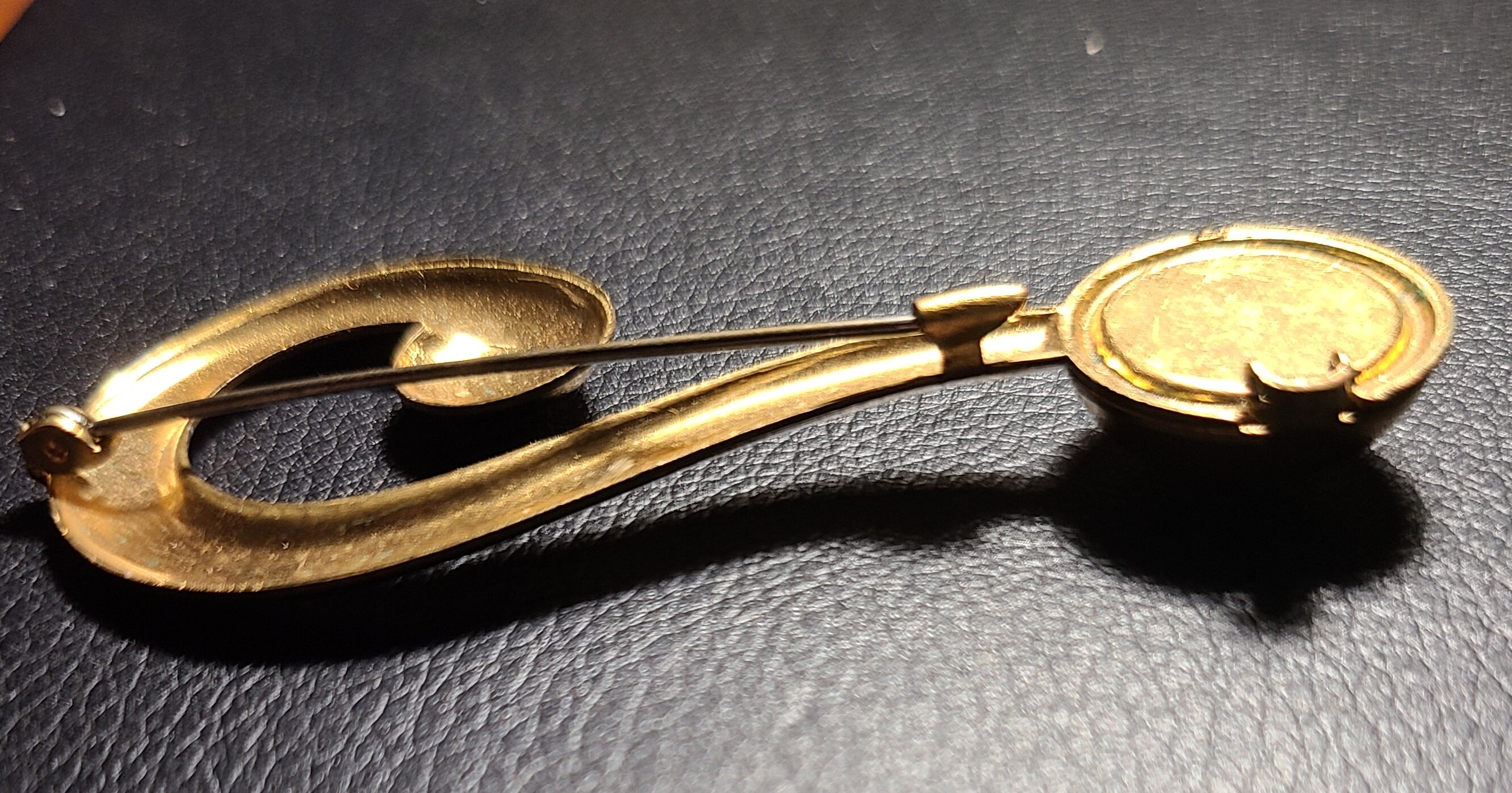 Brass Question Mark Photo Locket Pin Art Deco - Etsy