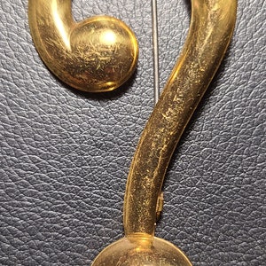 Brass Question Mark Photo Locket Pin Art Deco - Etsy