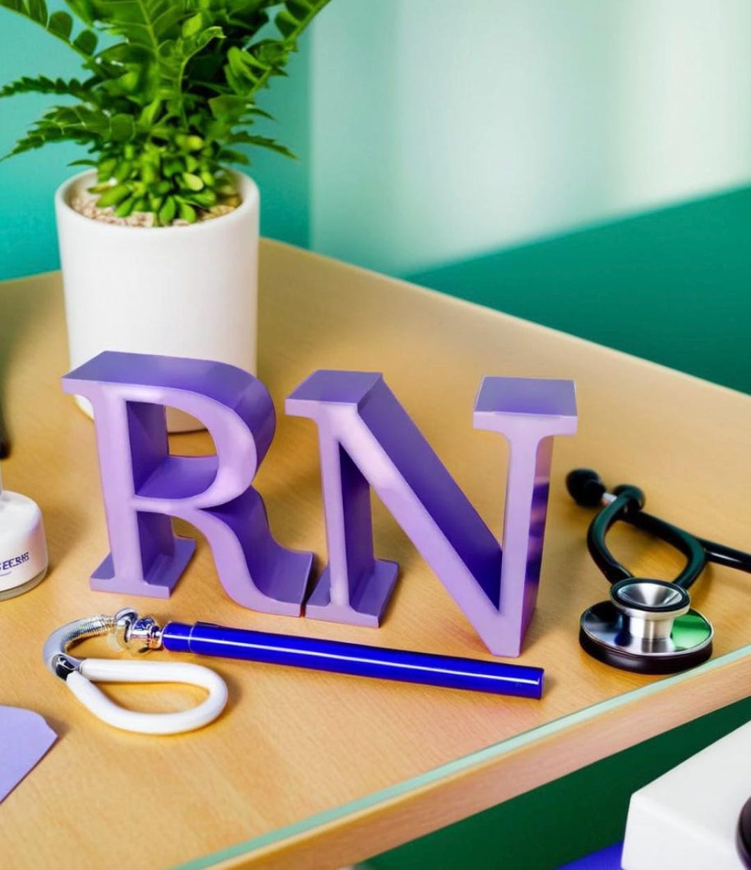 RN Desk Decor – Nursing Office Decoration, Perfect Gift for Nurses - Etsy