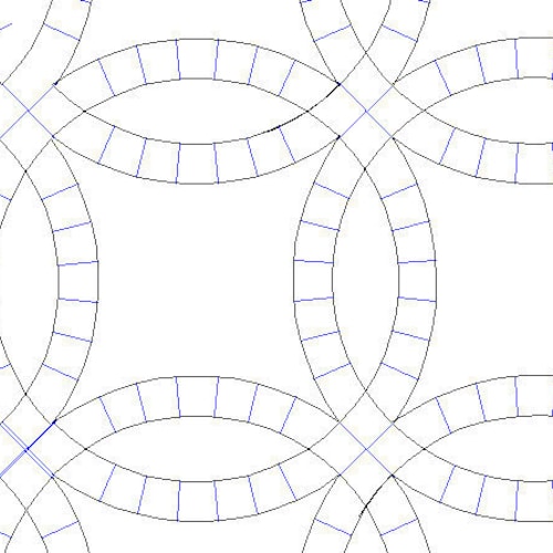 Double Wedding Ring Printable 12 Ring. Foundation Paper - Etsy