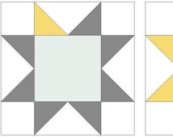 6 Block. Foundation Paper Piecing Pattern. Printable PDF | Etsy