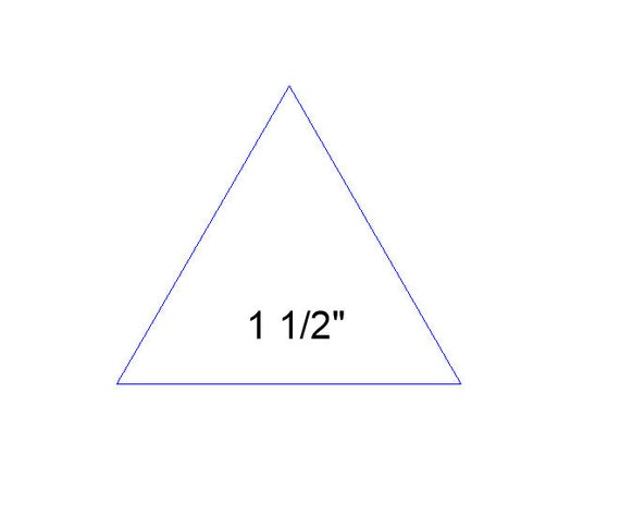 EPP Templates: Equilateral Triangle 1 1/2 Printable PDF | Etsy