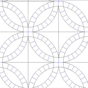 Foundation Paper Piecing Pattern, Double Wedding Ring, Printable 18 ...