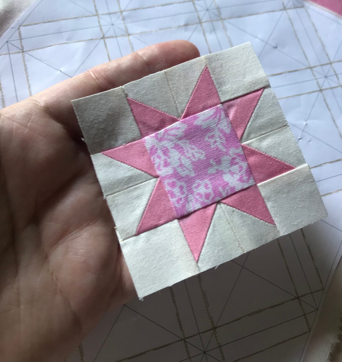 Mini HST 1/2 Printable PDF. Foundation Paper Piecing | Etsy