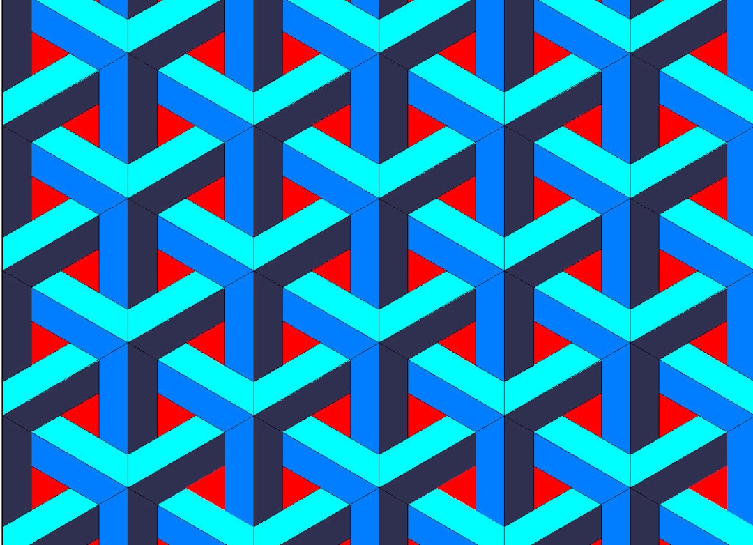 Escher Inspiration, Printable 10" Quilt Block. Quilt Pattern, 2 Sizes ...