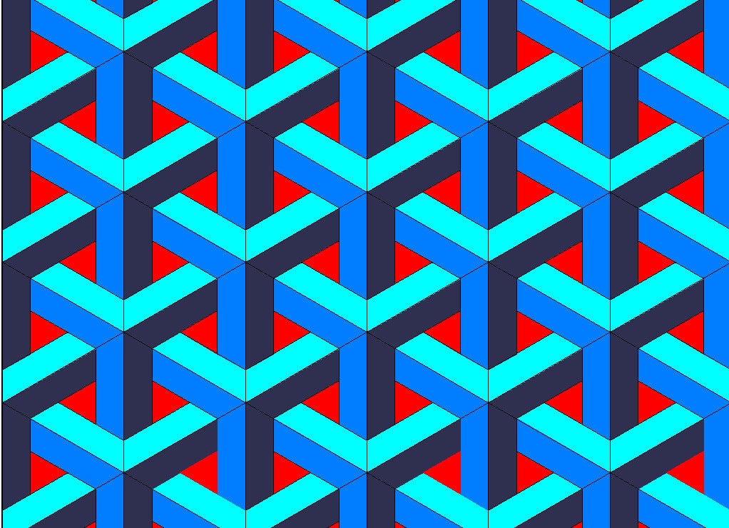 Escher Steps Quilt Pattern