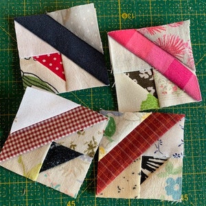 Mini 3" Printable PDF. Scrap Buster. Foundation Paper Piecing Pattern ...