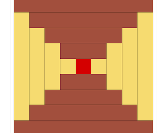 12 Inch Courthouse Steps Quilt Block Pattern - Etsy