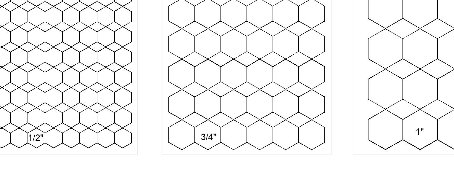 EPP Hexagons 5 Sizes. Printable Templates for English Paper - Etsy UK