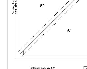 6 Block Printable PDF. Foundation Paper Piecing Pattern - Etsy