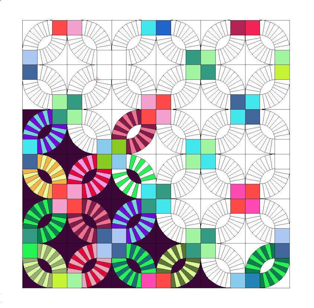 Pickle Dish, 9" Printable Block. Foundation Paper Piecing Pattern. - Etsy