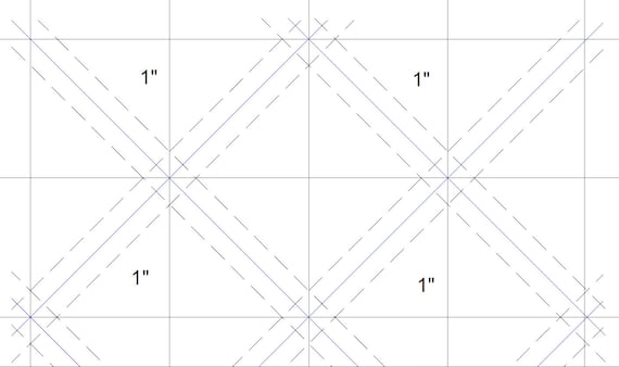 Mini HST 1 Printable PDF. Foundation Paper Piecing | Etsy