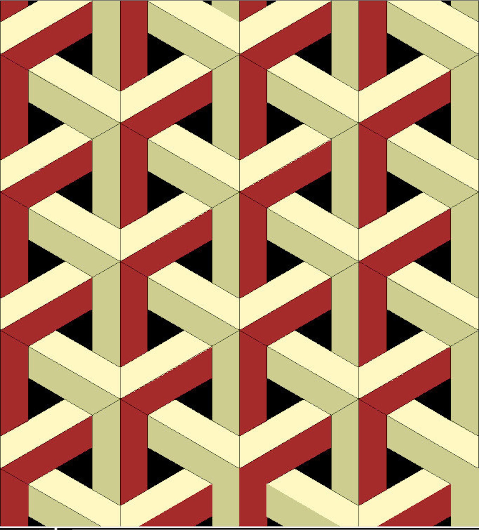 Escher Inspiration, Printable 10" Quilt Block. Quilt Pattern, 2 Sizes ...