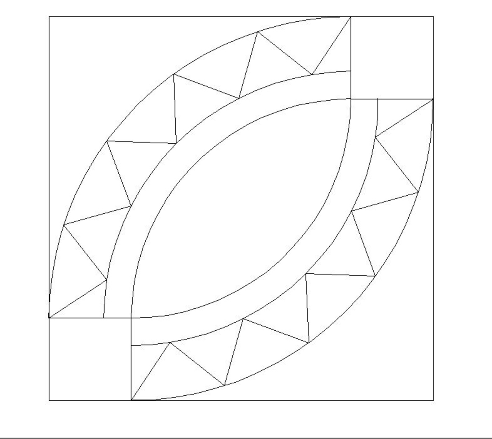 Pickle Dish Variation, 7" Printable Block. Foundation Paper Piecing ...