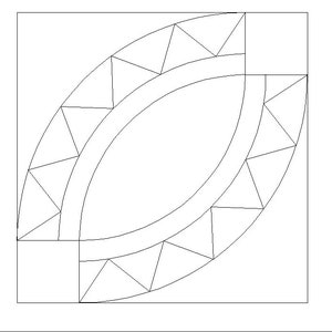 Pickle Dish Variation, 7" Printable Block. Foundation Paper Piecing ...