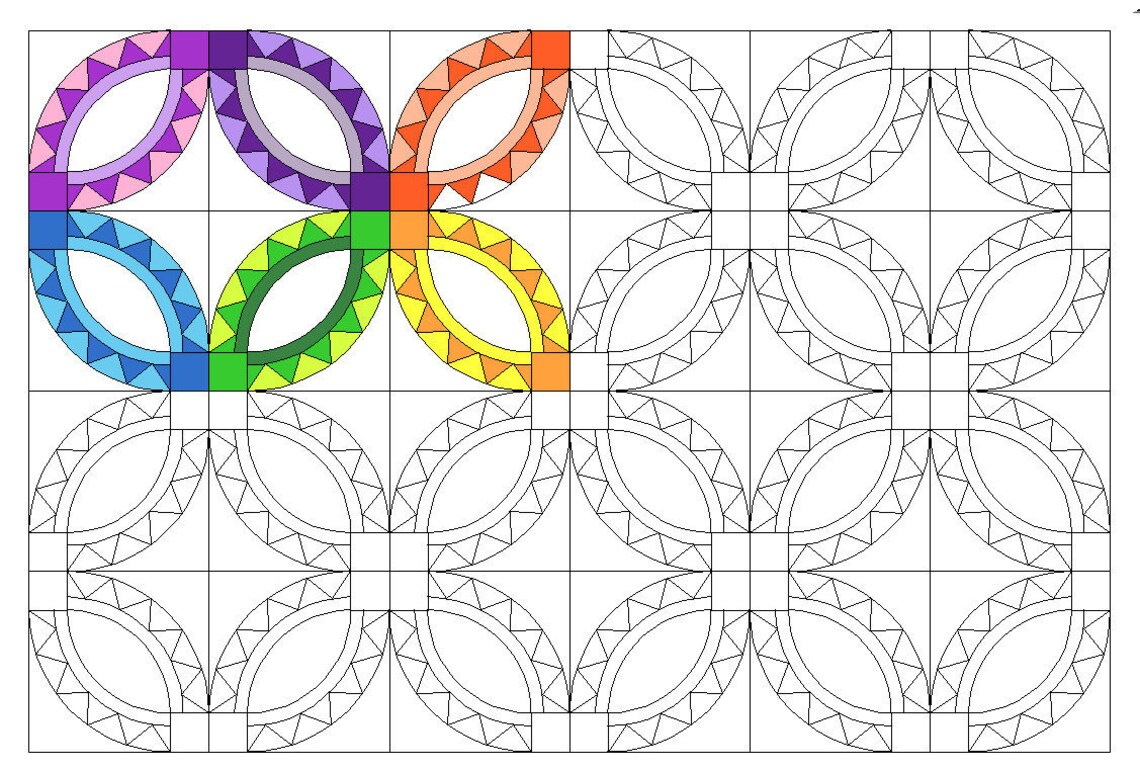 Pickle Dish Variation, 7" Printable Block. Foundation Paper Piecing ...