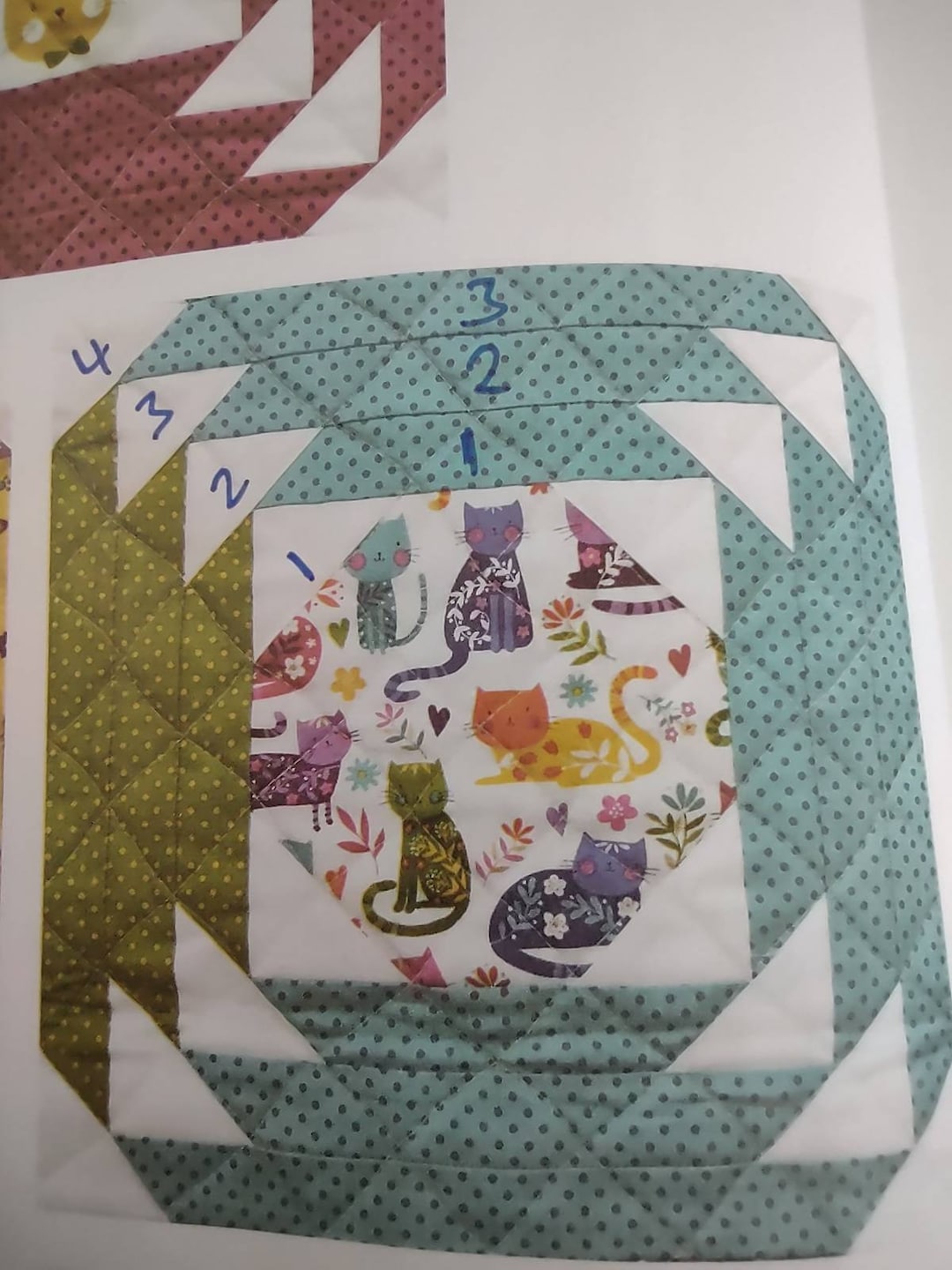 12" Pineapple Block 3 Rounds, Printable. Foundation Paper Piecing ...