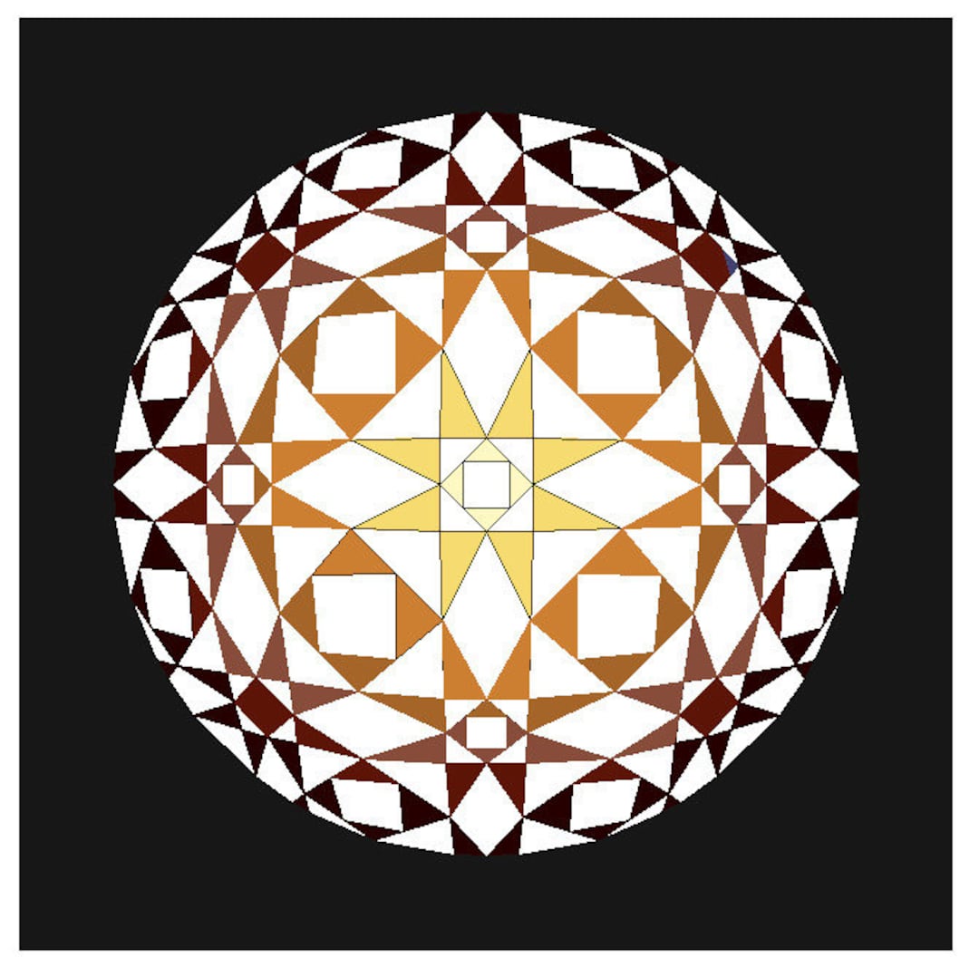 Ball of Stars FPP Quilt Pattern, 50" Square, - Etsy