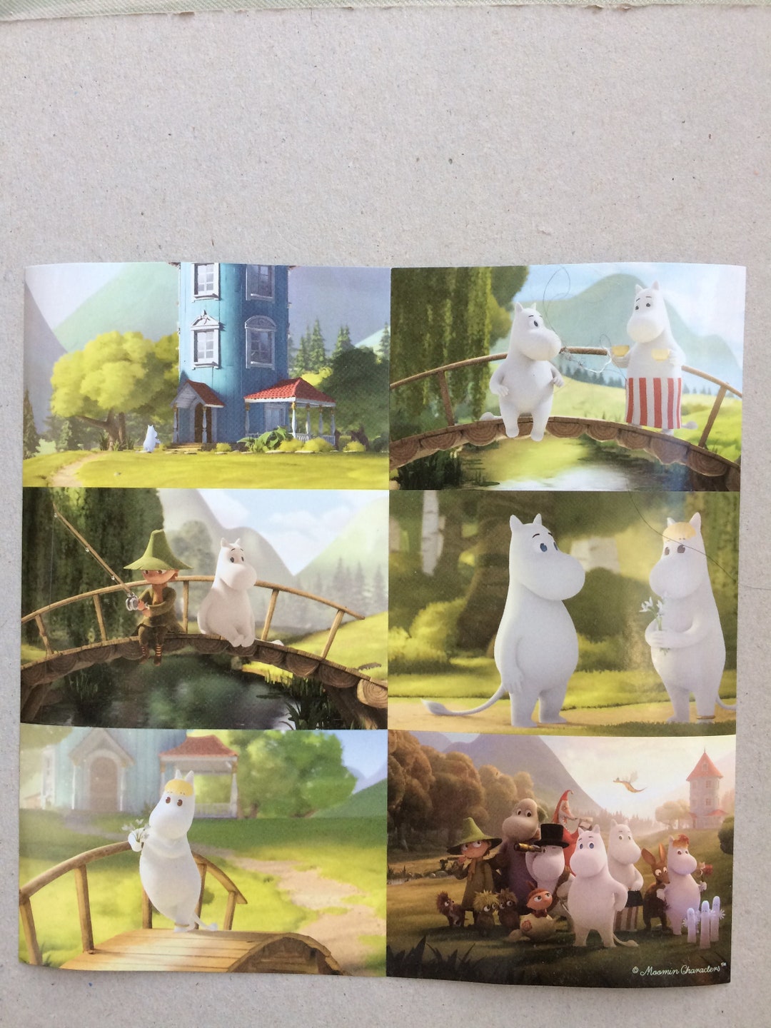 Sticker Sheet of Moomin Characters. Glossy Finish - Etsy