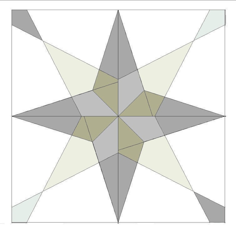 18 Star Block Pattern. Foundation Paper Piecing. - Etsy