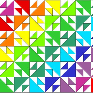 6" Block. Foundation Paper Piecing Pattern. Printable PDF - Etsy