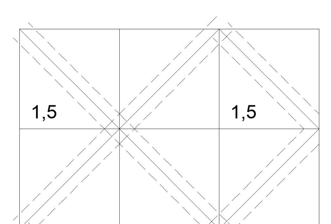 Bundle of 4 Small Sizes HST Papers. 1/2", 1", 1 1/4" and 1 1/2 ...