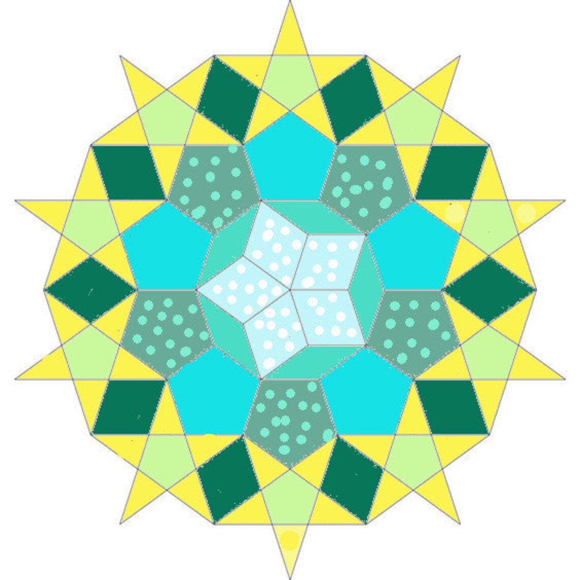 EPP Templates Pentagons Triangles and Parallelograms for - Etsy