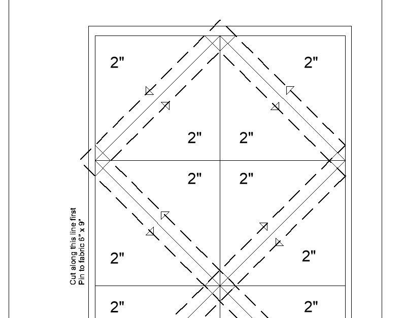 HST 2 Printable PDF. Foundation Paper Piecing Pattern. | Etsy