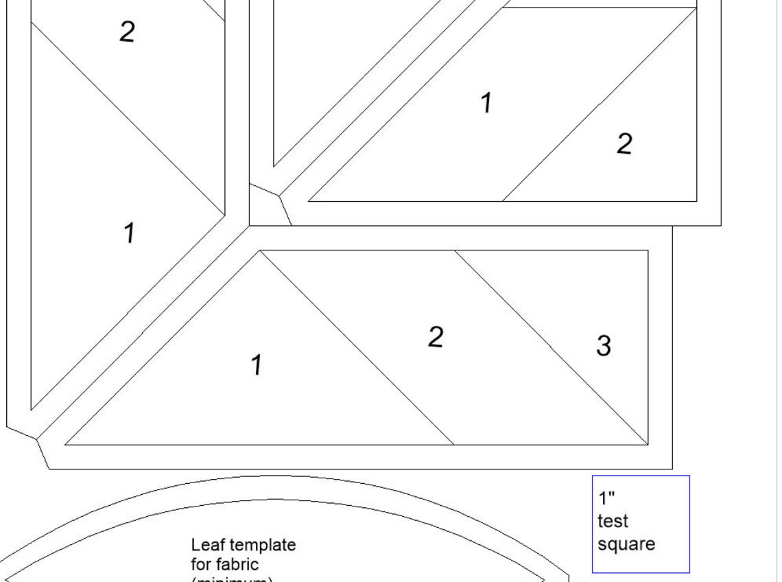 32" Carolina Lily Quilt Block, Printable PDF. Foundation Paper Piecing ...