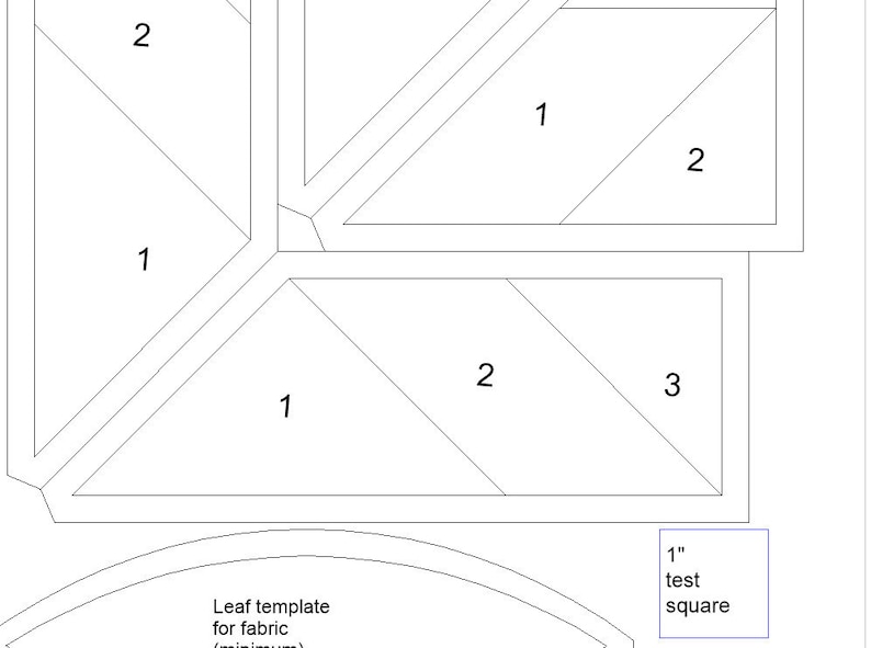 6 Carolina Lily Quilt Block Printable PDF. Foundation - Etsy