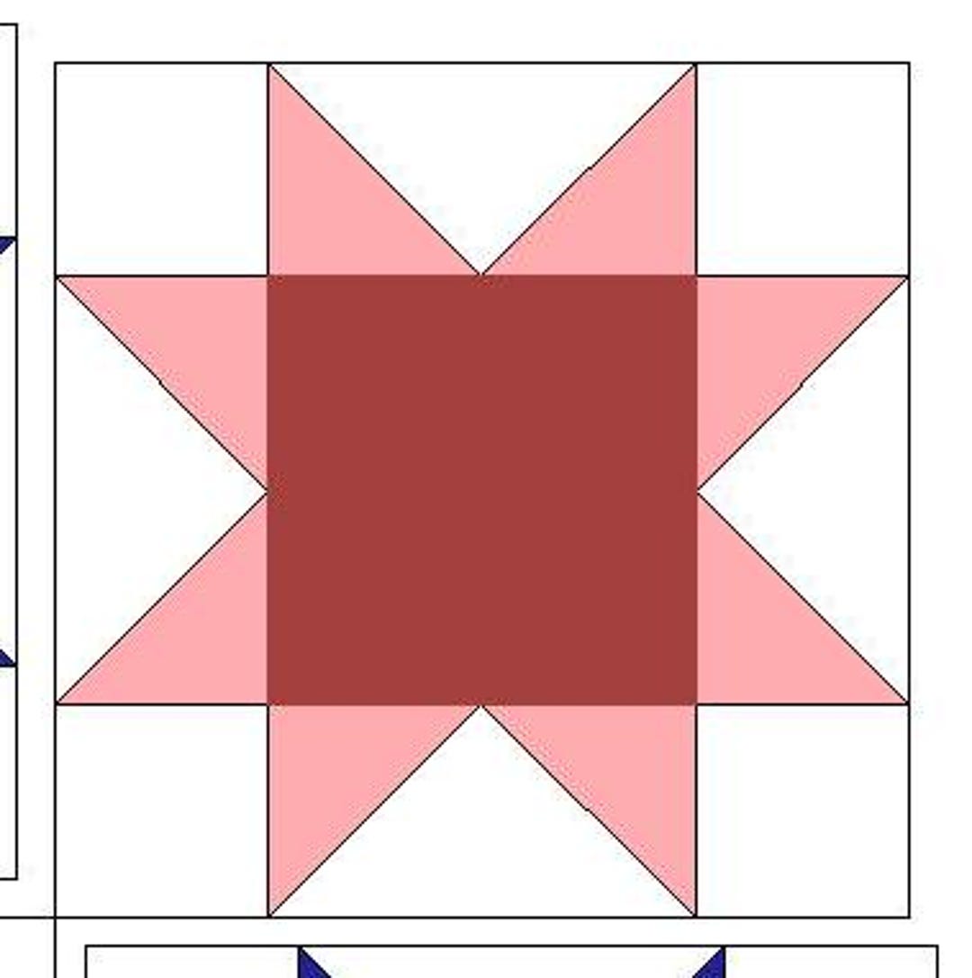 6" Star Block. Foundation Paper Piecing Pattern. Printable PDF ...